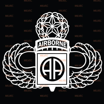 82nd Airborne Vinyl Decal - MILVEC