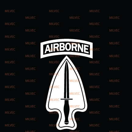 Special Operations Patch Vinyl Decal - MILVEC